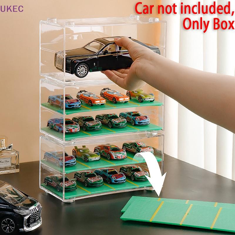 UKEC Cars Diecast Storage Acrylic Dustproof Box 1:64 For Transparent ...