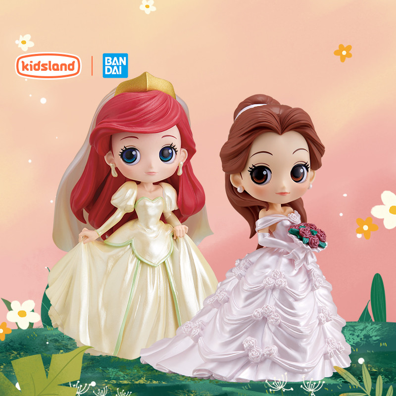 Bandai Figures Disney Princess Wedding Dress Model Peripheral Cute ...