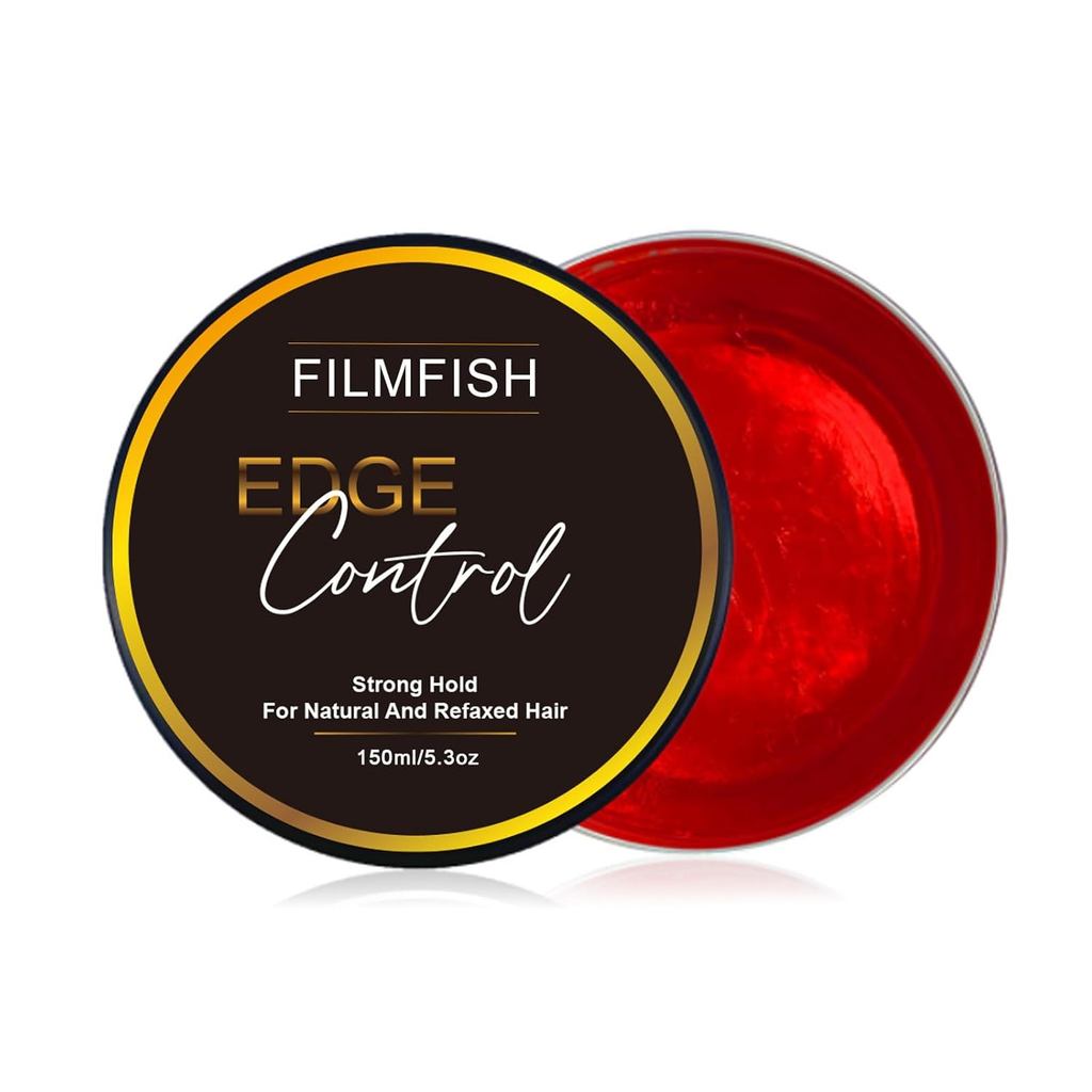 Strong Hold Edge Control Gel with Castor Oil, Non-Greasy, Non-Flaking ...