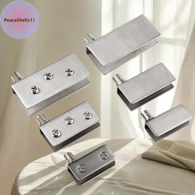 PeaceShells 2Pcs Glass Pivot Hinge Rotation Axis Stainless Steel Wine ...