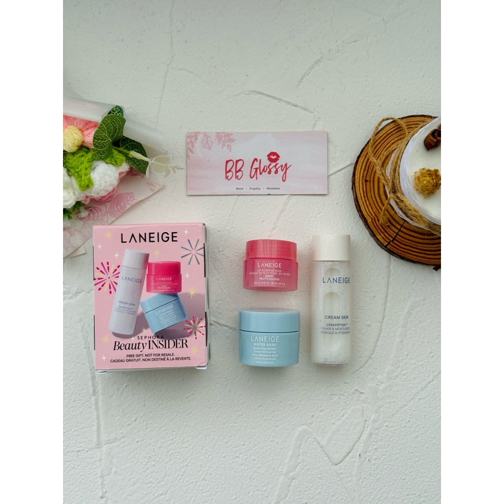 Mini Set La_neige Hydration Heroes 3 in 1 - Lip Sleeping Mask / Water ...