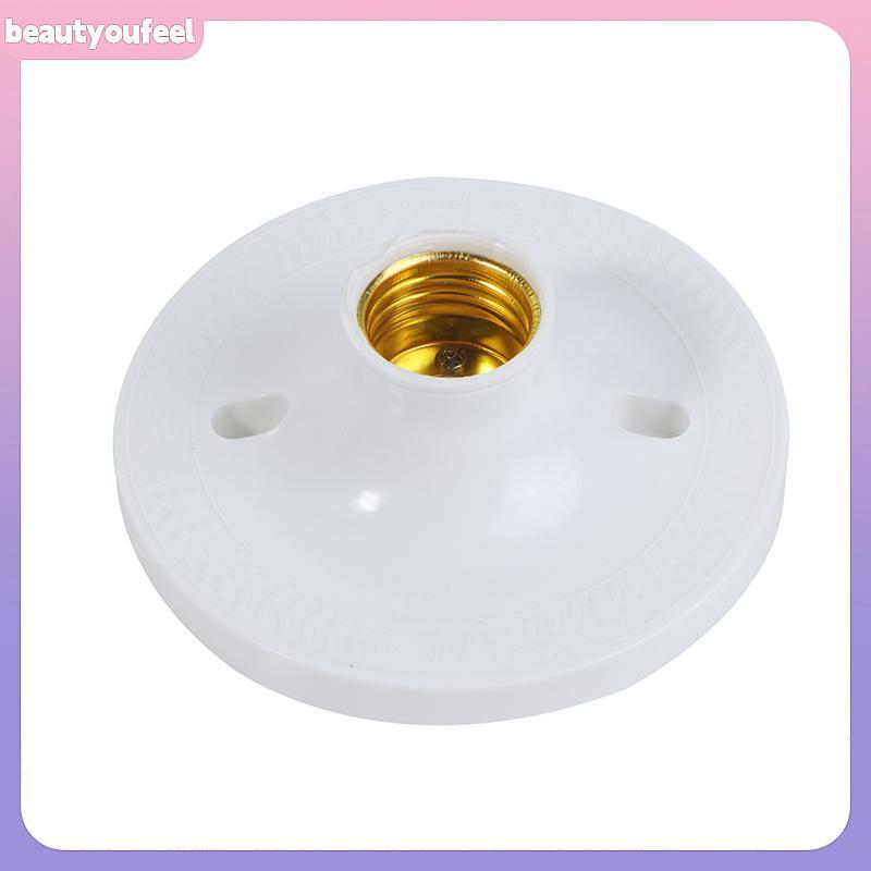 [Beautyoufeel] E27 LED Light Bulb Holder Round Socket Base Hanging Lamp ...