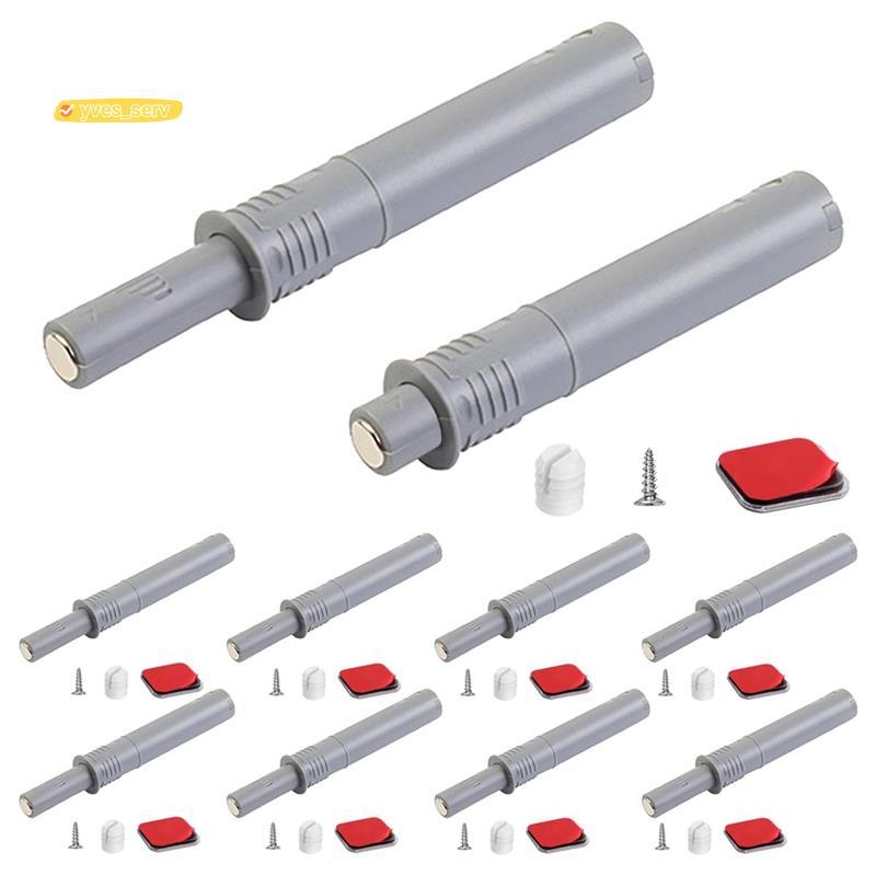 【yves_service】Push to Open Cabinet Hardware 10Pack Push Latch & Lock ...