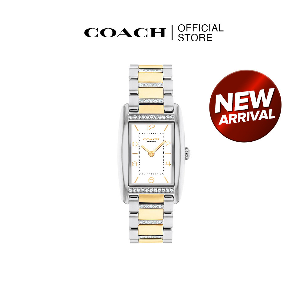 Coach REESE Women's Watch Two Tone Stainless Steel & Crystals Strap ...