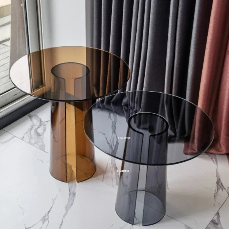 Limited Nordic Transparent Side Table Italian Acrylic Coffee Tables For ...