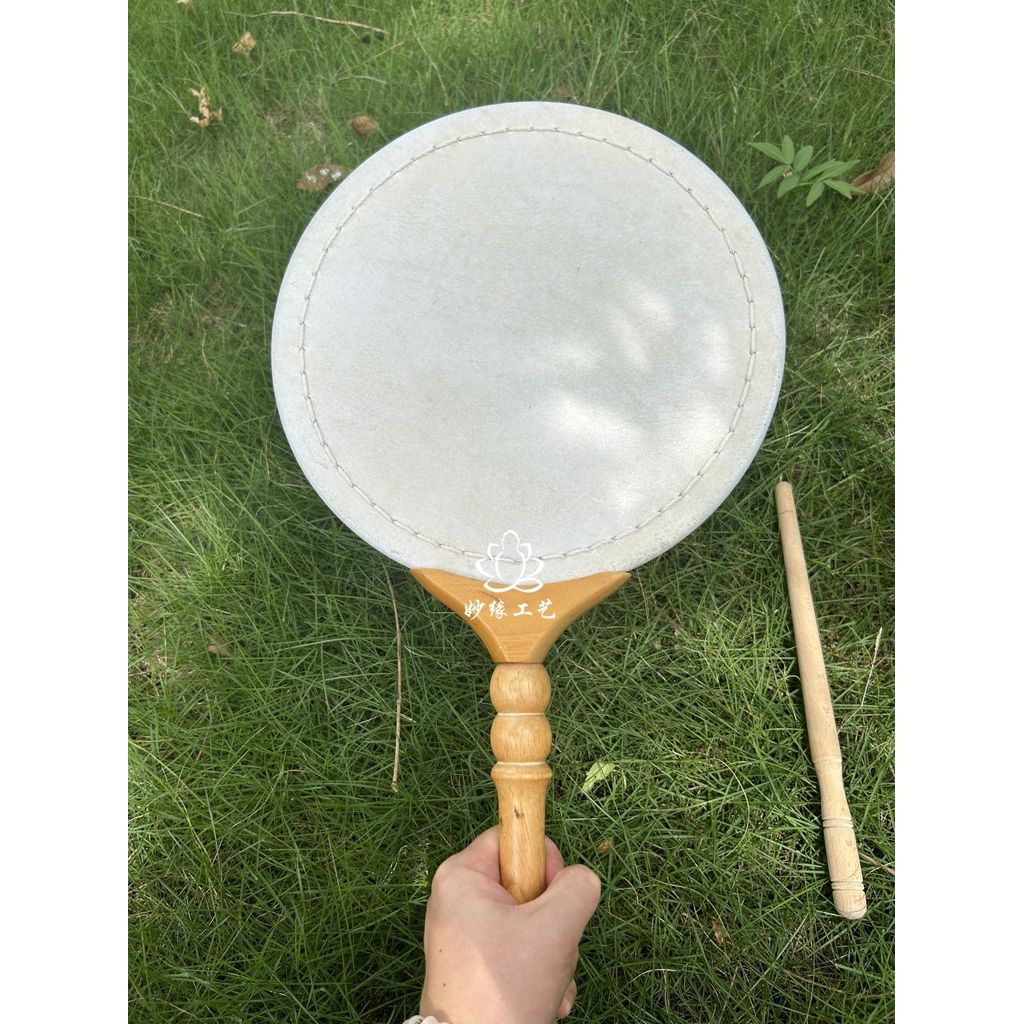 Taiwan Imported Cowhide Fan Drum Temple Magic Tools Buddhist Supplies ...