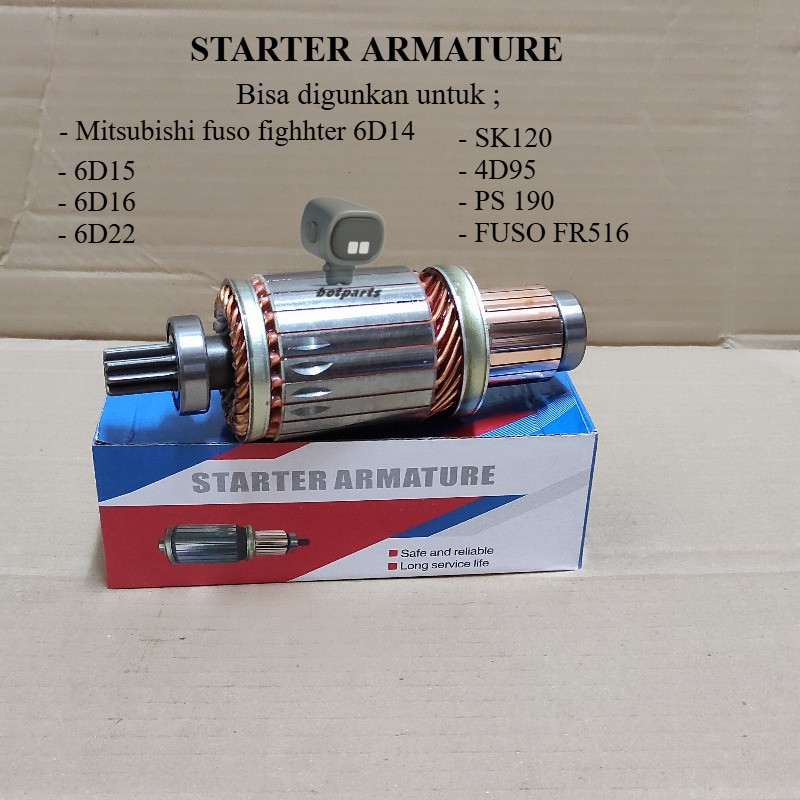 Starter Armature Mitsubishi Fuso Fighter Starter Armature 6D14,6D15 ...