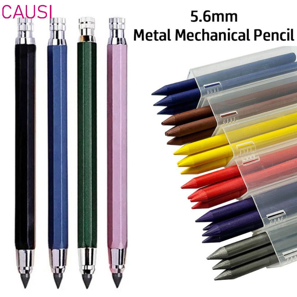 CAUSI Mechanical Pencil, Metal Drawing Writing Tool Automatic Pencil ...