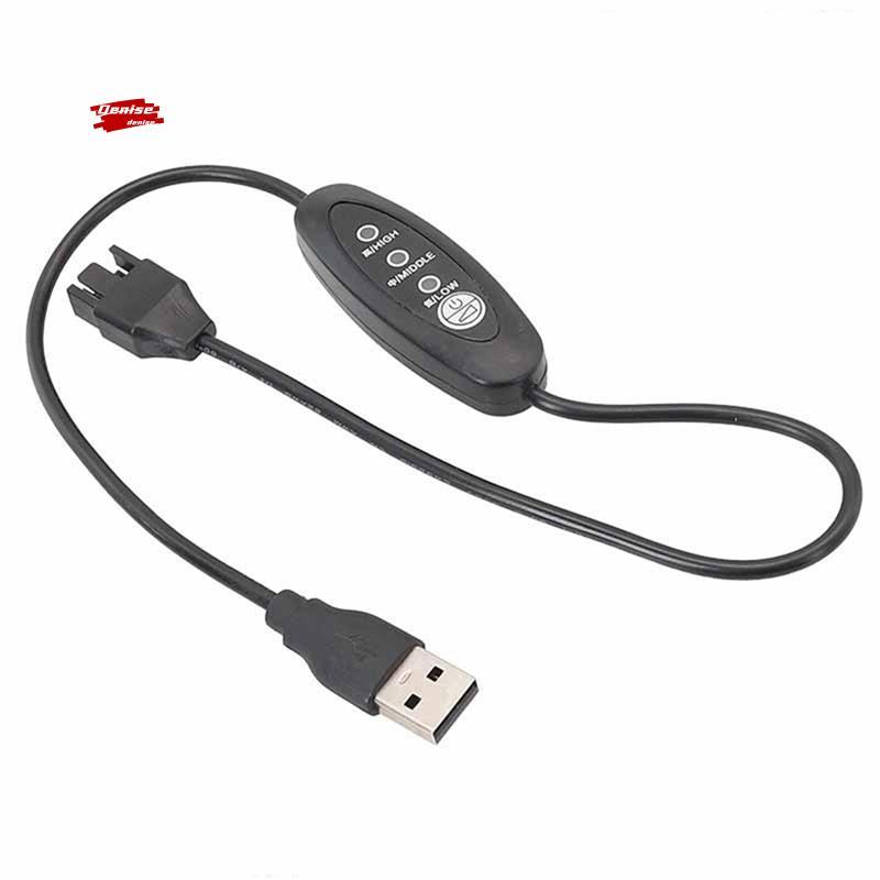 USB 5V to 12V Boost Fan Cable Adjustable USB to 4 Pin Fan Cable 3 Gears ...