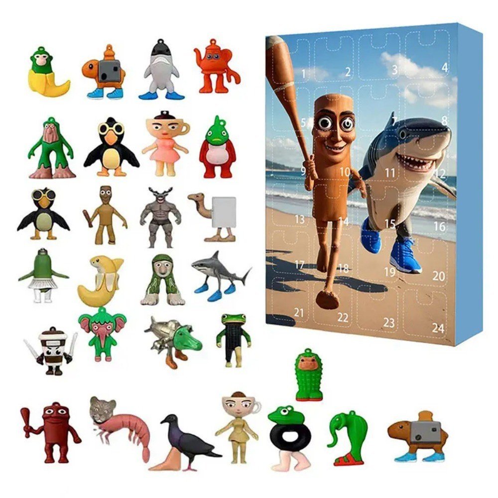 24-Day Collectible 3D Figure Calendar with Tung Tung Tung Sahur ...