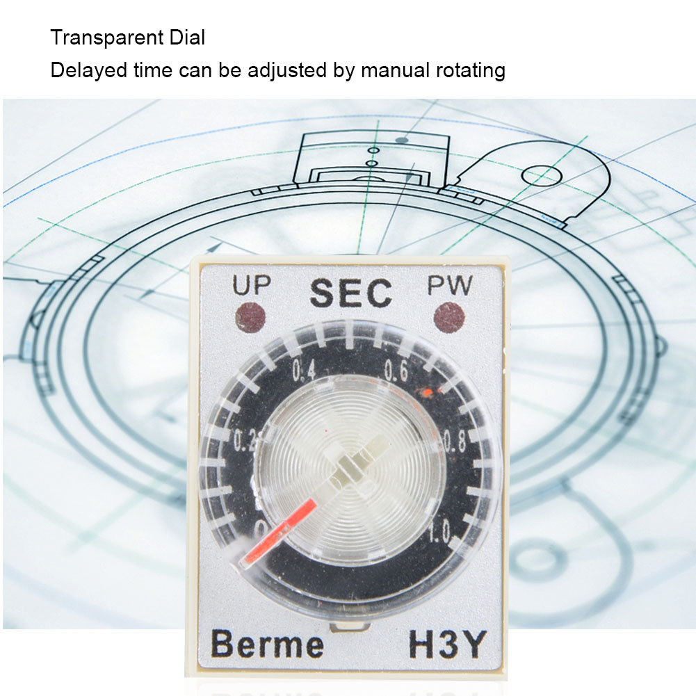 kissdumbo-SG Time Relay DC 24V H3Y-2 Delay Timer Control Switch with 1 ...