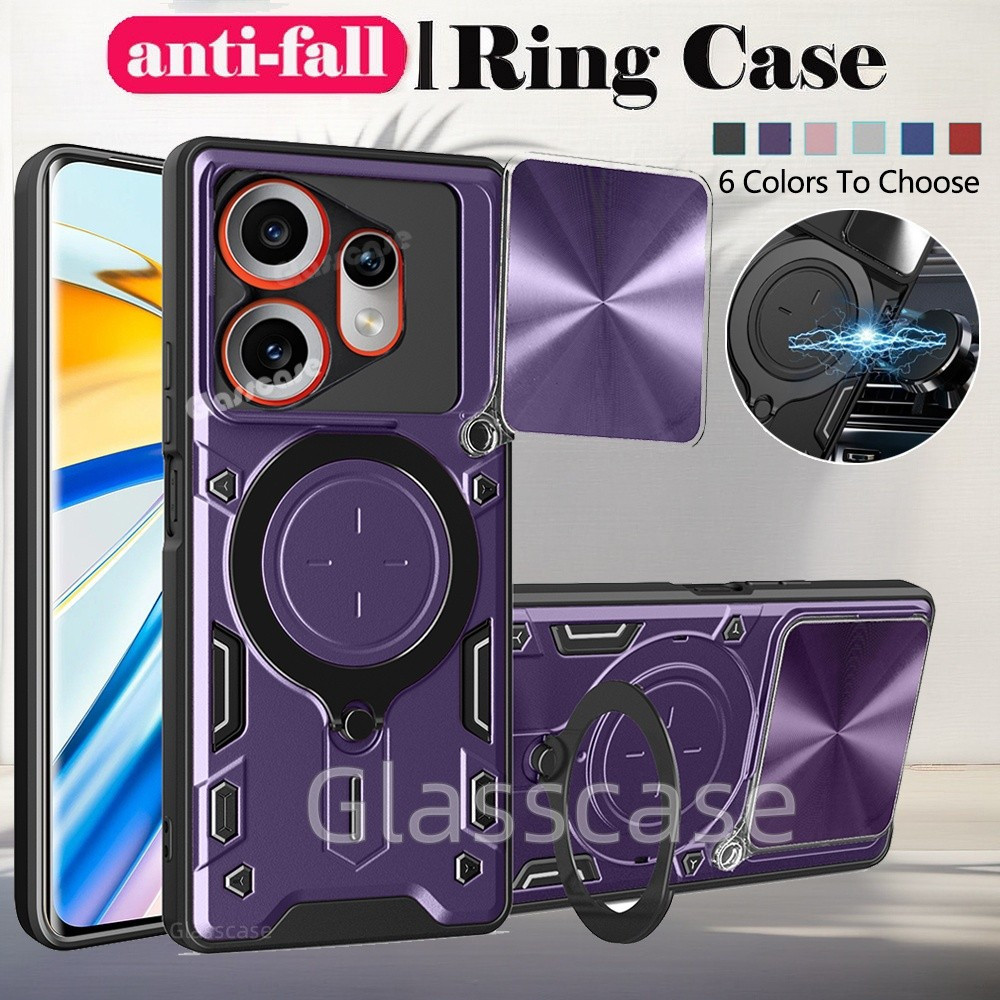 2025 Metal Armor Ring Phone Case Bracket Stent Push Camera Protection ...