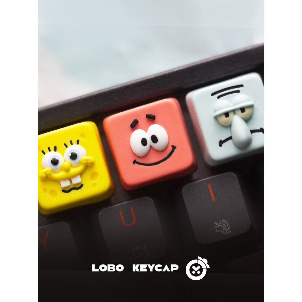 SpongeBob Series Keycaps | Patrick/SpongeBob/Squidward | Single Resin ...
