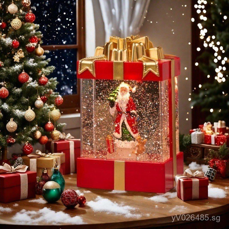 LED Christmas Eve Festival Music Box Night Light Gift Set Christmas ...