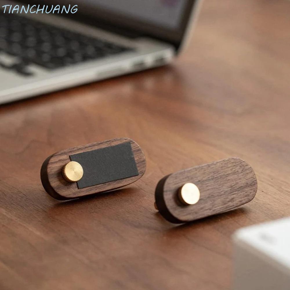 TIANCHUANG Price Display Sign, Walnut Wood Handmade Price Tag Stands ...
