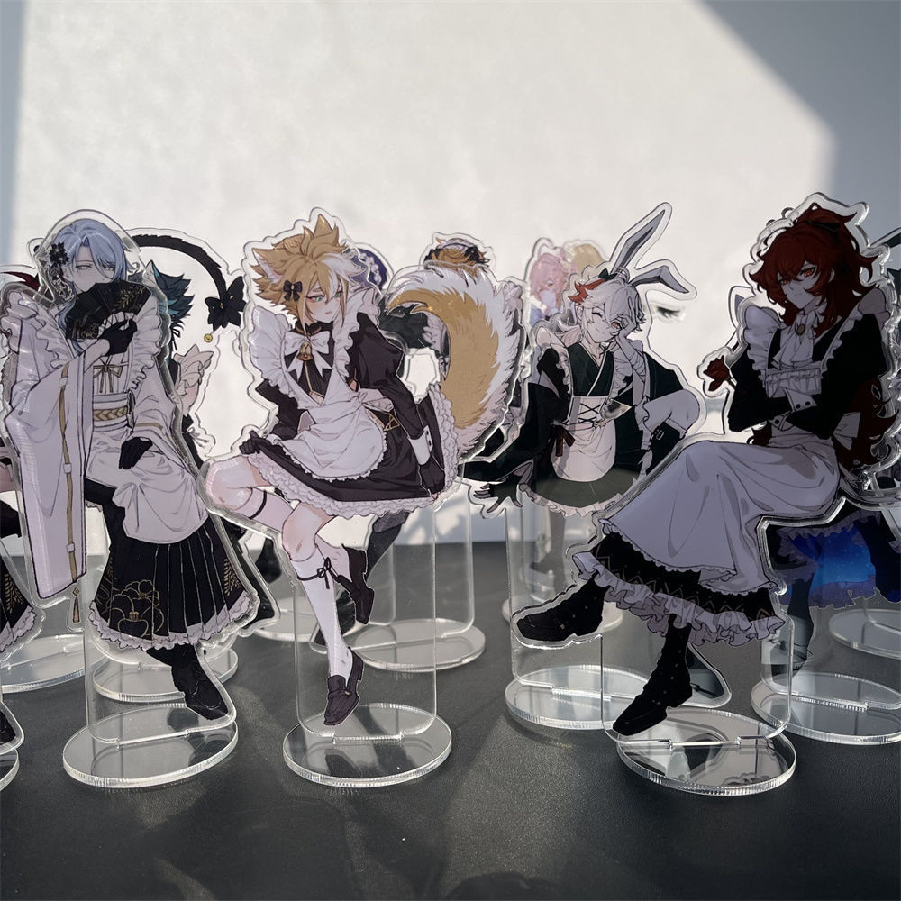 Yuanshen Standing Brand Cafe Maid Fan Peripherals Big Standing Brand ...