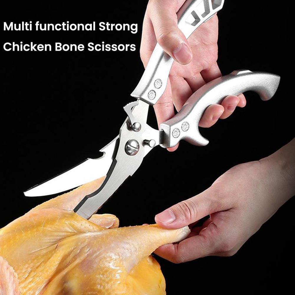 Heavy Duty Kitchen Scissor Stainless Steel Chicken Fish Bone Scissor ...