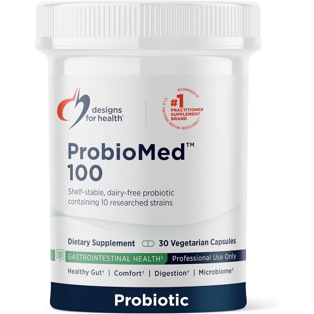 Designs for Health ProbioMed 100 - Probiotics for Digestive Health - 10 ...
