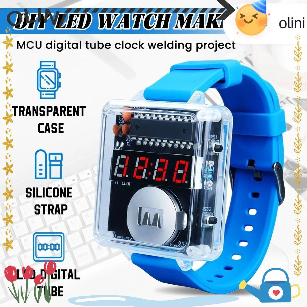 OLINI LED Digital Tube Display, Silicone Strap 3V Power Electronic ...
