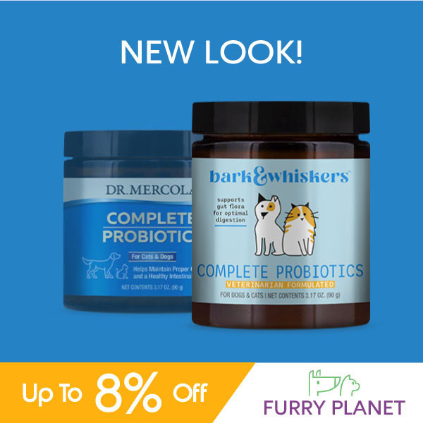 Dr. Mercola, Bark & Whiskers Complete Probiotics for Cats & Dogs (90g ...