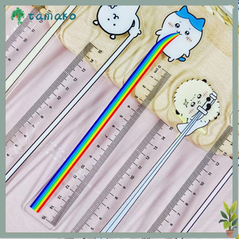 TAMAKO Hachiware Ruler, Drawing Tool 15cm Chiikawa Ruler, Stationery ...