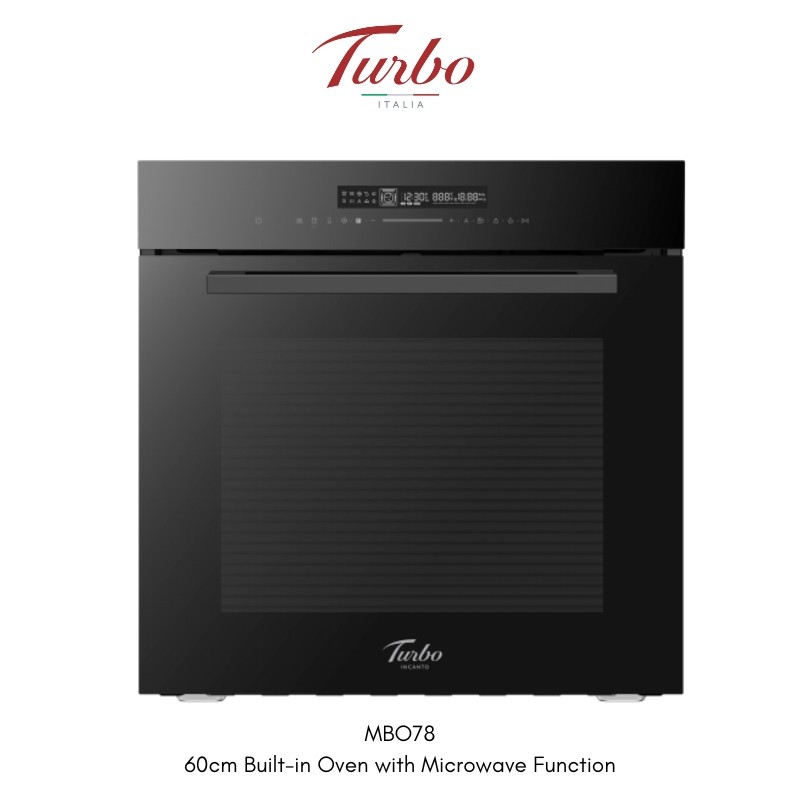 Turbo Italia MBO 78 Built-In Oven | 60cm | 78L Capacity | Microwave ...