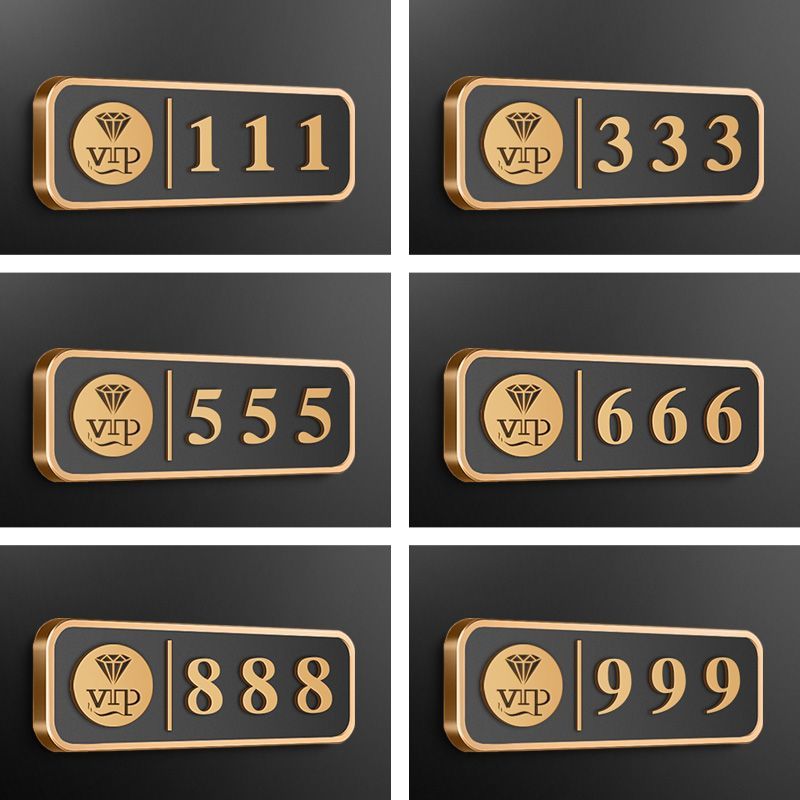Hotel Pack Room VIP Number Plate Restaurant VIP Room Sign Plate High ...