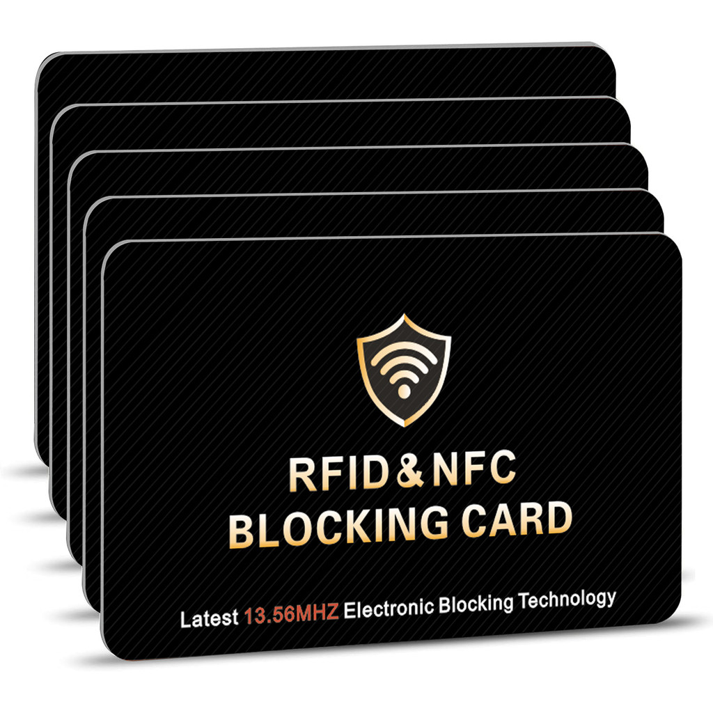 RFID Blocking Card 5 Pack Bank Debit Credit Card Protector Anti-Theft ...