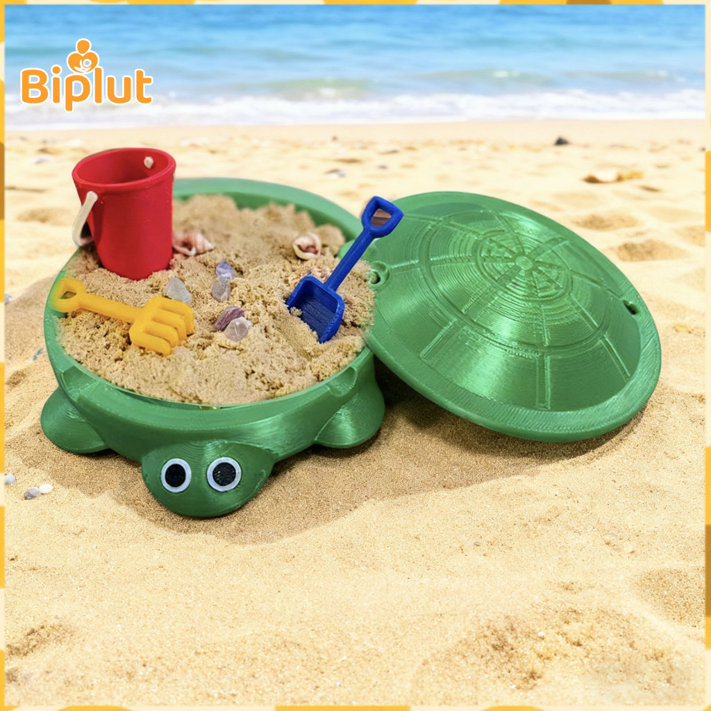 Biplut Removable Lid Sandbox Children Sandbox Toy Mini Turtle Sandbox ...
