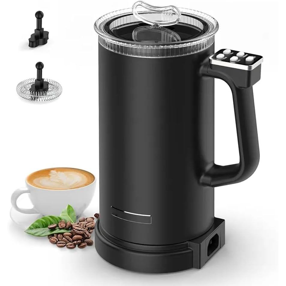Electric Milk Frother, Portable Automatic 4 in 1 Milk Steamer, 600ml ...