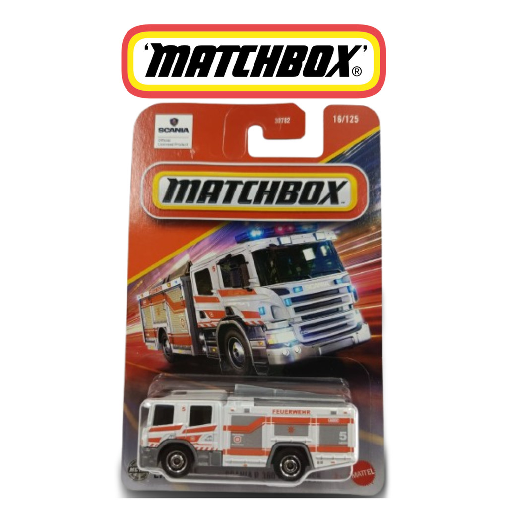Matchbox Scania P 360 Fire Truck White 93BC | Shopee Singapore