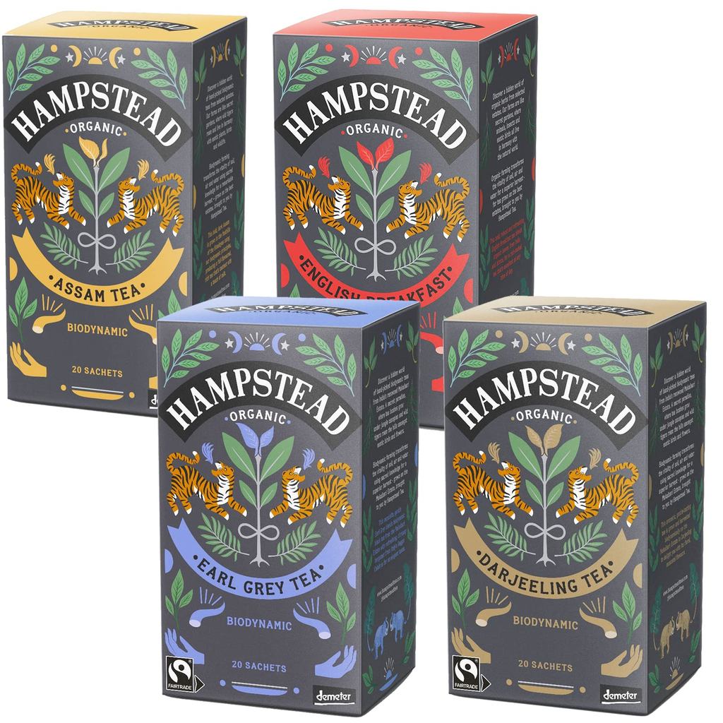 HAMPSTEAD TEA Classic Tea Assortment Set (Earl Grey, Darjeeling ...