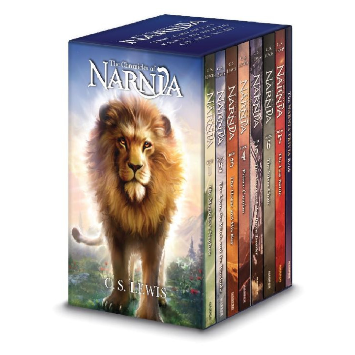 Chronicles of Narnia Book Box Set+Trivia (8 Volumes Combined Sale/New ...