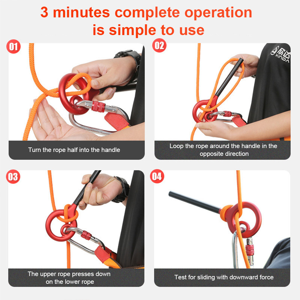 9-Shape Rigging Descender Aluminum Alloy Figure Belay Device Rock ...
