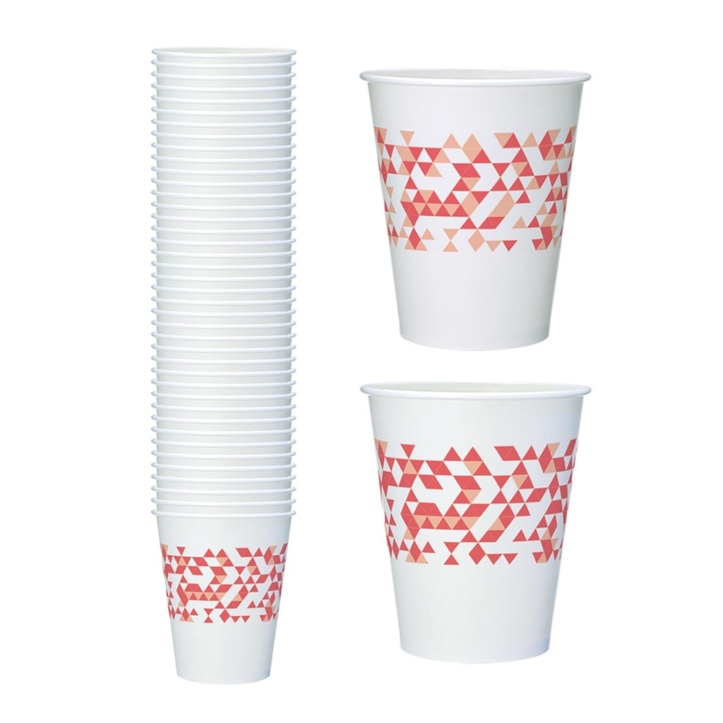 Dixie Japan Assorted Disposable Paper Cups - 2 Designs (600ml Green ...
