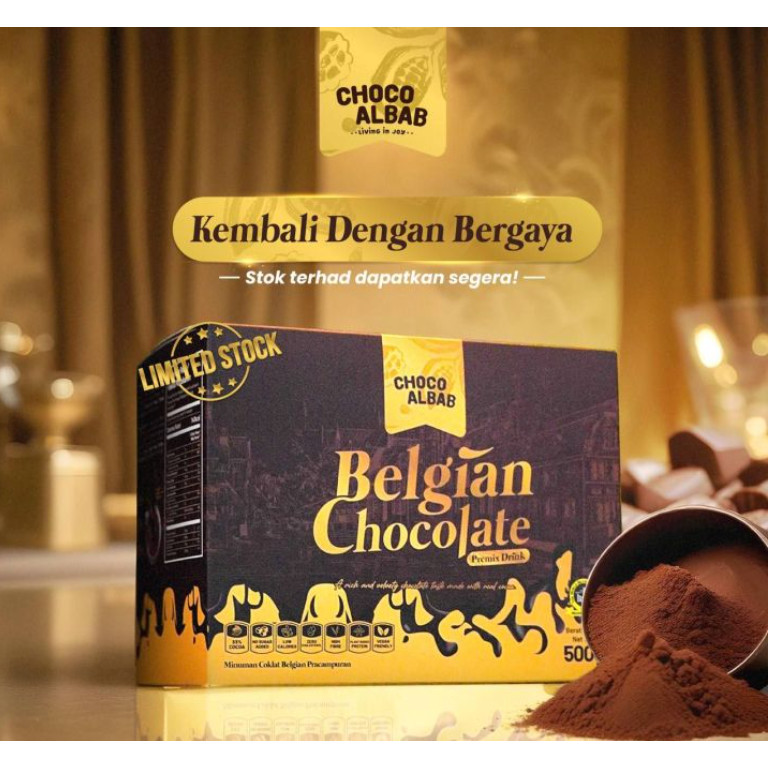 CHOCO ALBAB Premium Belgian Chocolate Mocha Drink | Shopee Singapore