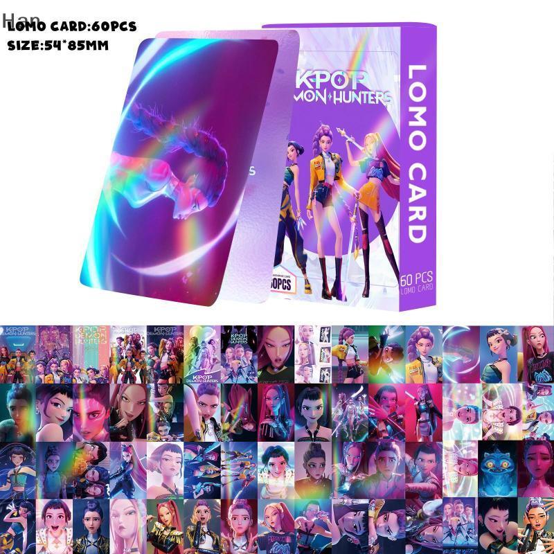 Han Anime Cartoon Kpop Demon Hunters Cards Kids Party Cosplay Game Card ...