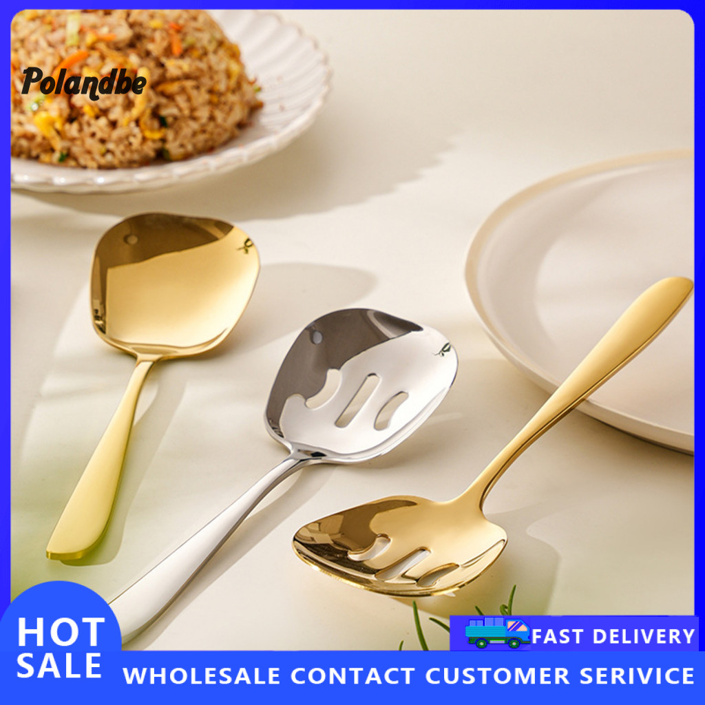 pe Stainless Steel Spoon Buffet Serving Utensil Premium Stainless Steel ...
