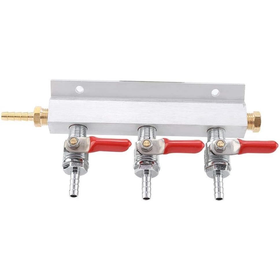 Fdit 3 Way CO2 Gas Distribution Manifold Beer Dispensing Dispenser Easy ...