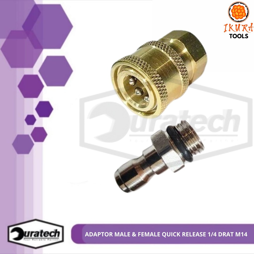 MESIN IKURA TOOLS Quick Release Adapter Set 2pcs M14 1/4" - Kodenki KDK ...