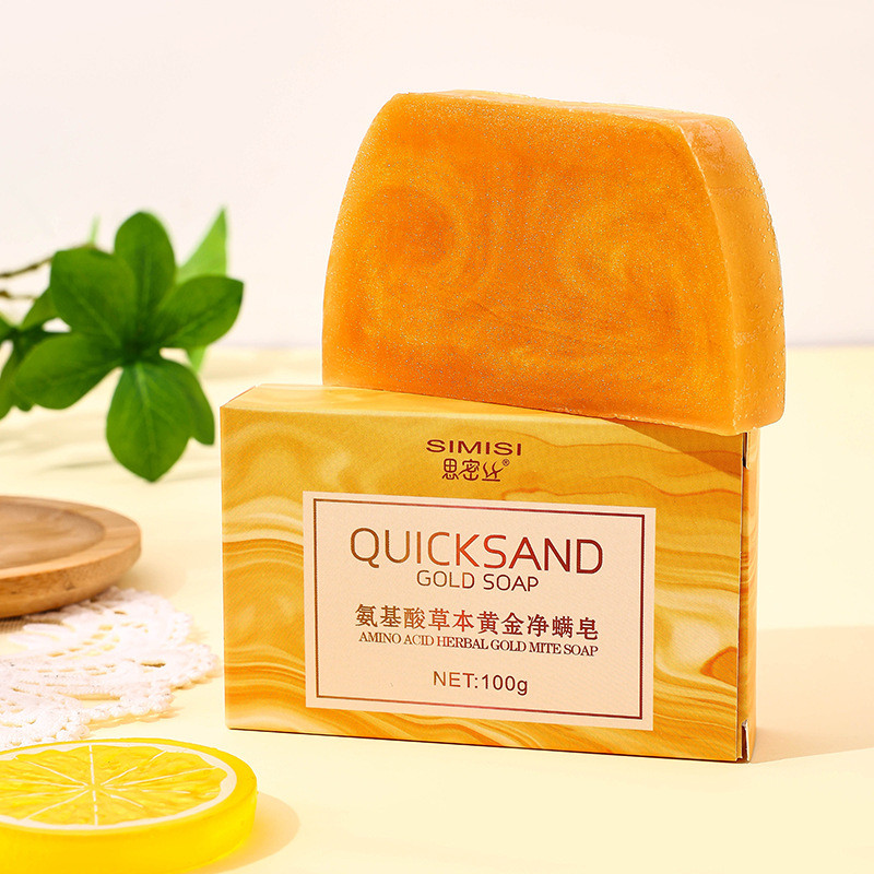Simisi Gold Soap Trapezoidal Collagen Peptide Gold Handmade Perfume ...