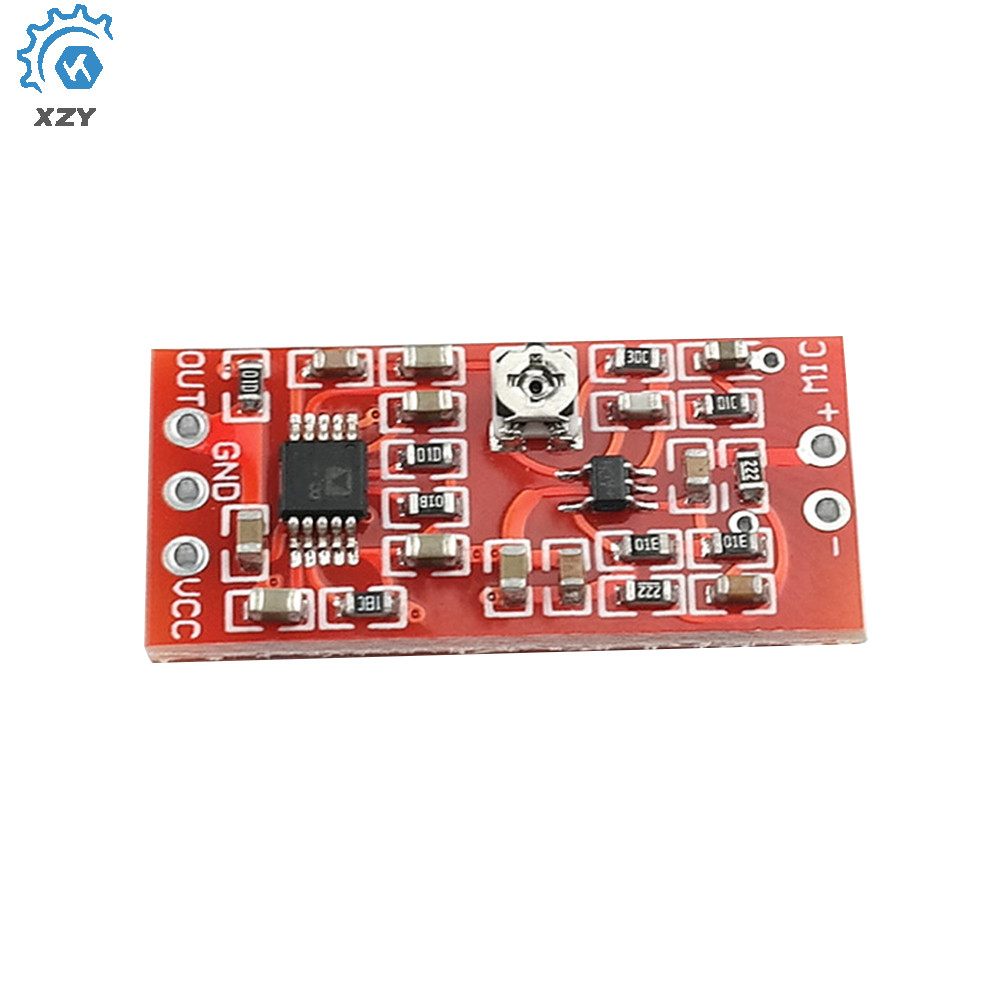 MAX4466 Electret Microphone Preamplifier Module Adjustable Amplifier ...