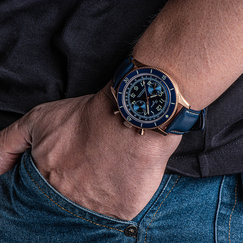Top Version ST1901 Chronograph Scope Mechanical Watch Commander Men's ...