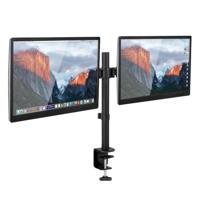 Universal Monitor Stand Swing Arm Desktop No-Drill Computer Screen ...