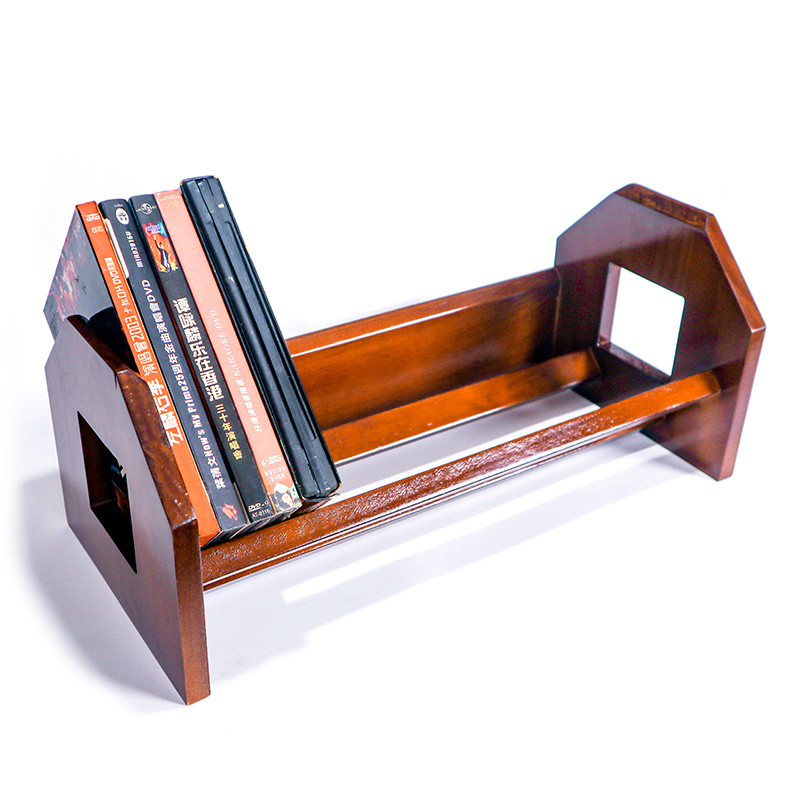 Solid Wood Desktop CD Storage Display Stand swith Game Disc Stand Blu ...
