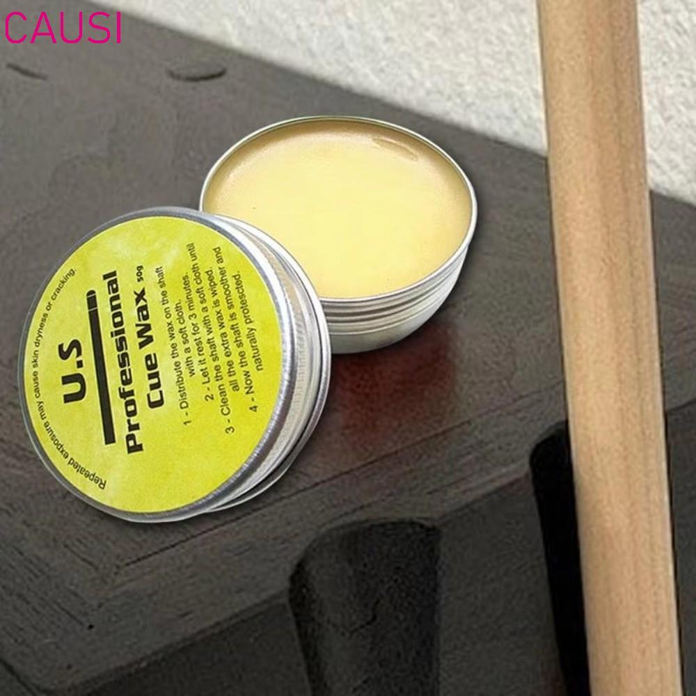 CAUSI Pool Cue Shaft Wax, Silky Wood-Specific Formula Pool Cue Wax, Cue ...