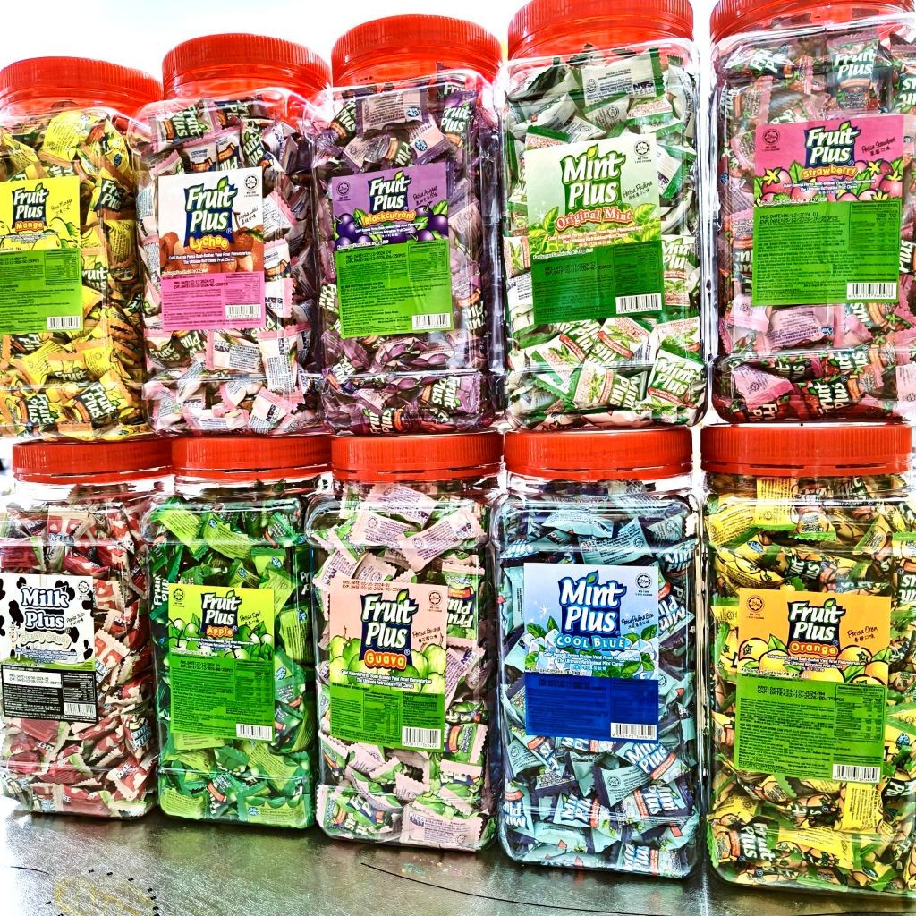 Fruit Plus Chewy Candy 300pcs+- (Jar) | Shopee Singapore