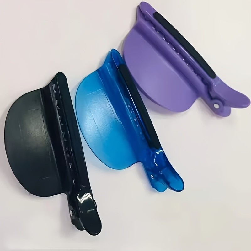 Wide-Tooth Hair Sectioning Clips - Blue & Purple Color-Coded, for ...