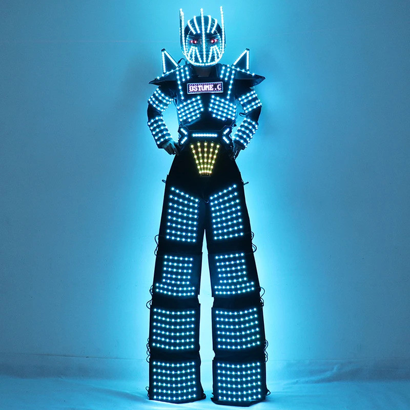 Light Stilts Walker Robot Suit Luminous Rangers Costumes Led Screen ...