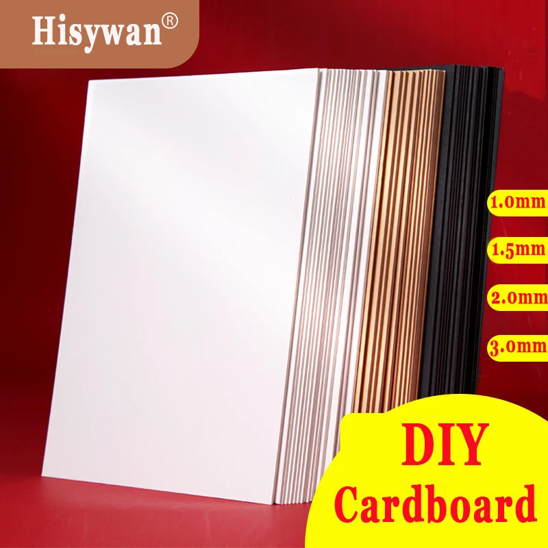 A4 A3 White Cardboard Handmade Hard Card Board 1 2 3mm Thick Craft ...